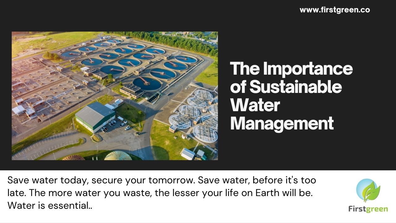 The Importance of Sustainable Water Management – Firstgreen Consulting ...