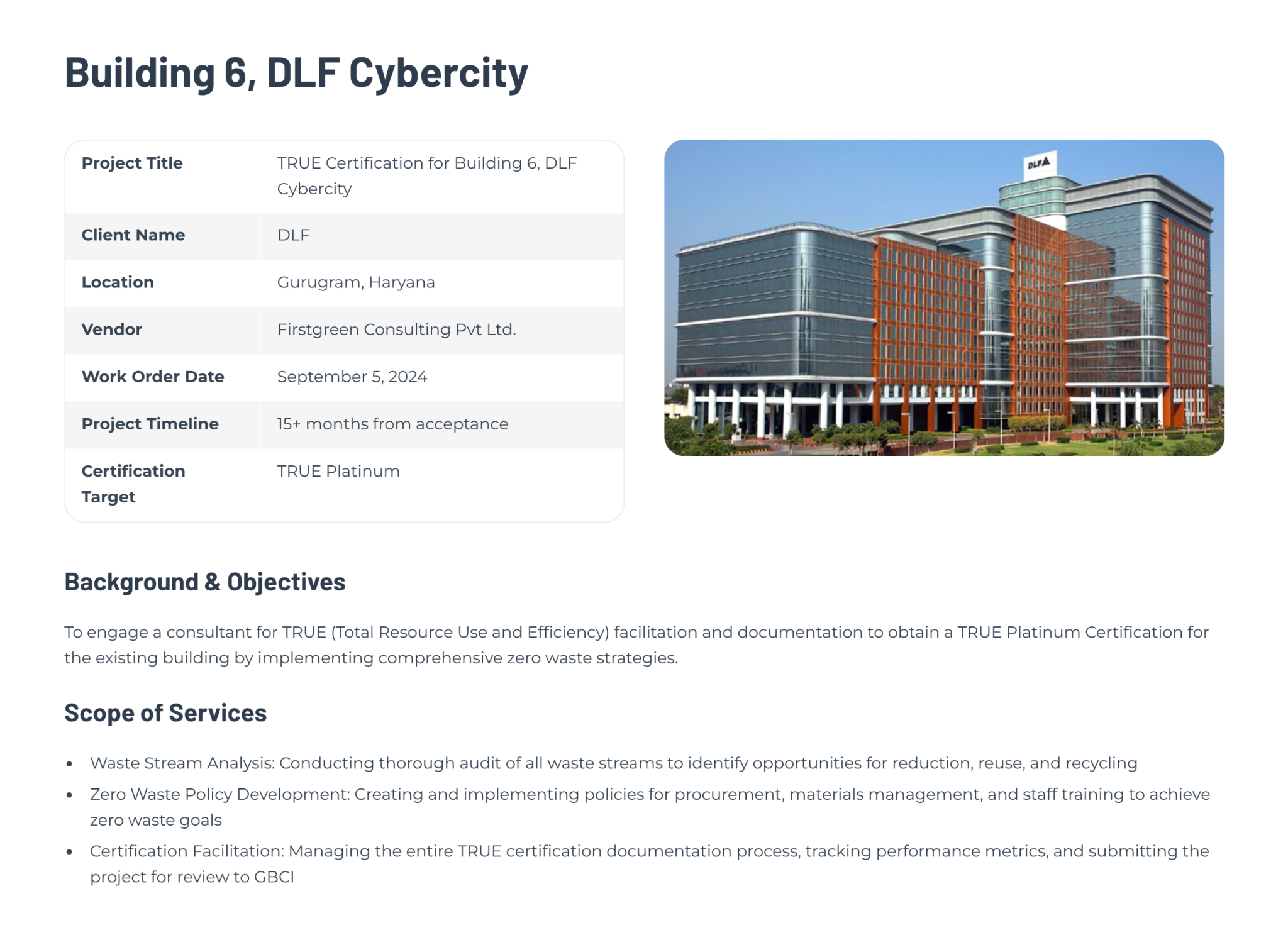 DLF Cybercity’s Building 6 Aims for Highest Zero Waste Standard ...